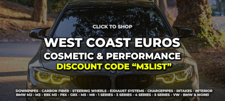 Coupon discount codes for BMW aftermarket parts and mods