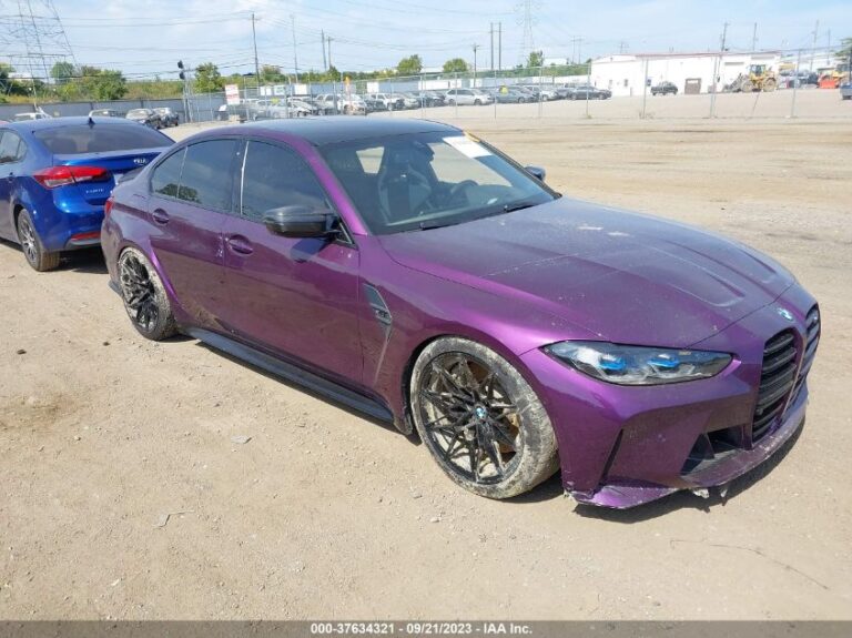 10 recently crashed and flood damage BMW G80 M3s.