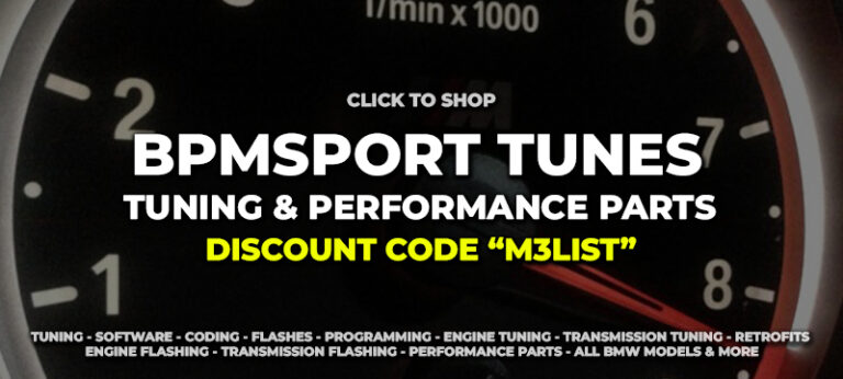 Coupon discount codes for BMW aftermarket parts and mods