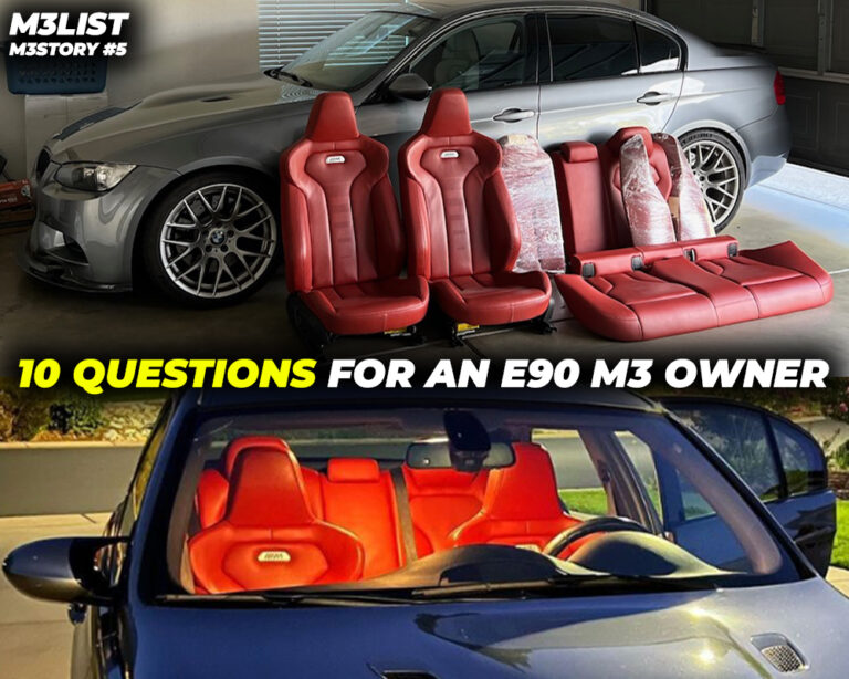 David's F80 M3 interior swapped E90 M3 (BMW 335i to E90 M3 experience)