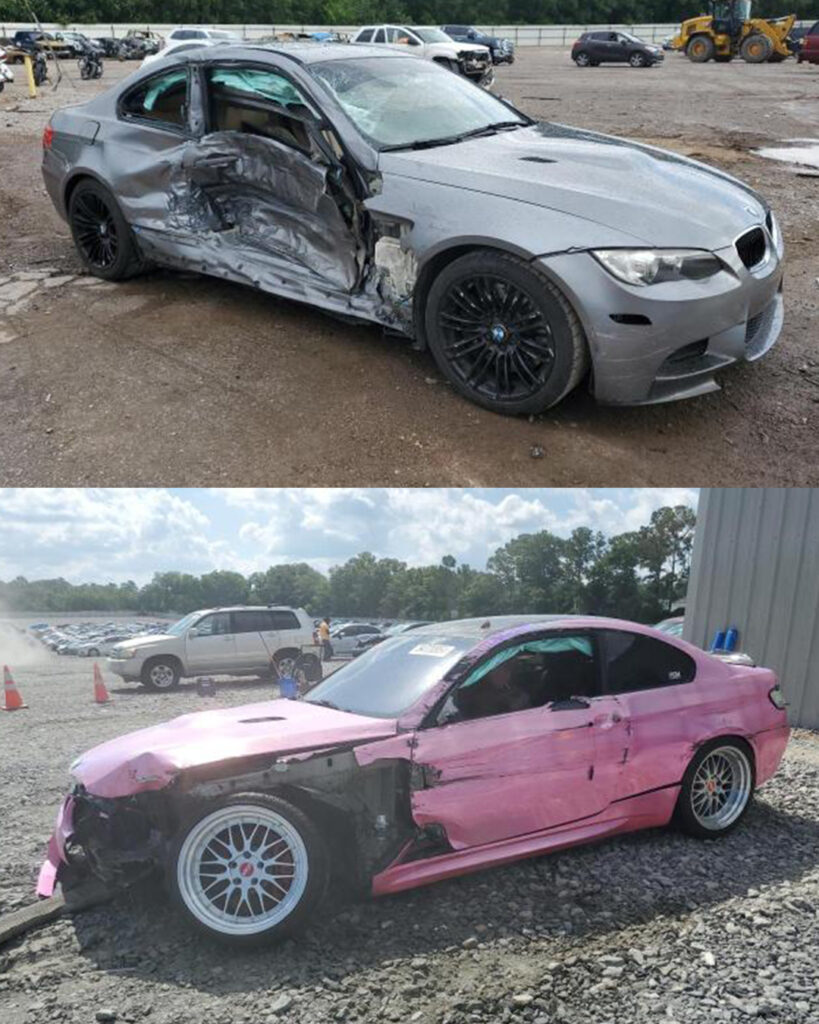 20 crashed BMW E9X M3s for sale through CoPart