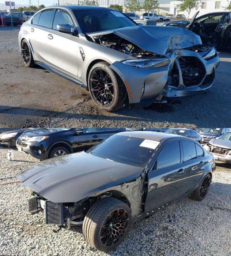 18 recently crashed BMW G80 M3s for sale as of October 2024