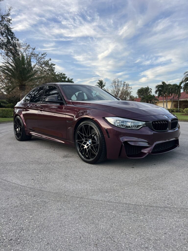 Individual Wildberry Metallic BMW F80 M3! Dark purple factory paint color.