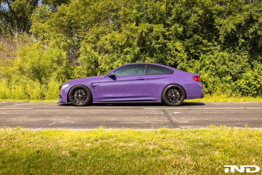Modified purple BMW F82 M4 coupe from IND Distribution